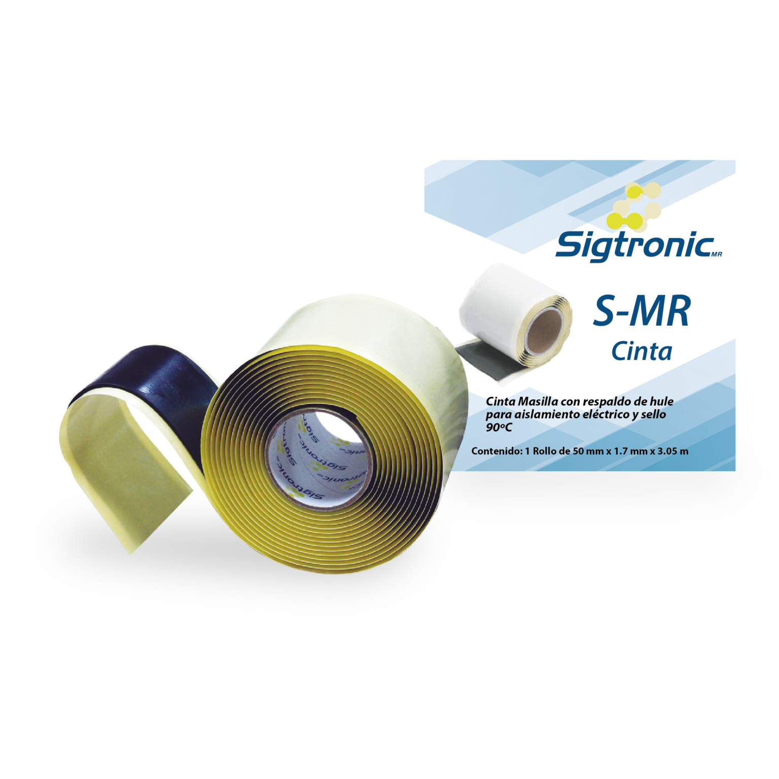 Cinta de doble respaldo hule-masilla - Sigtronic